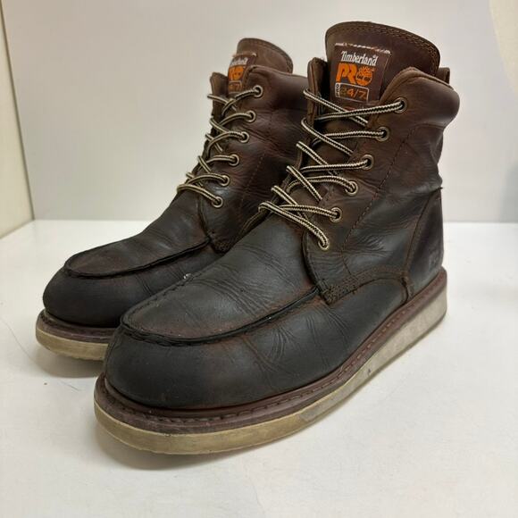 Timberland | Shoes | Timberland Pro Mens Wedge 6 Moc Toe Work Boots ...